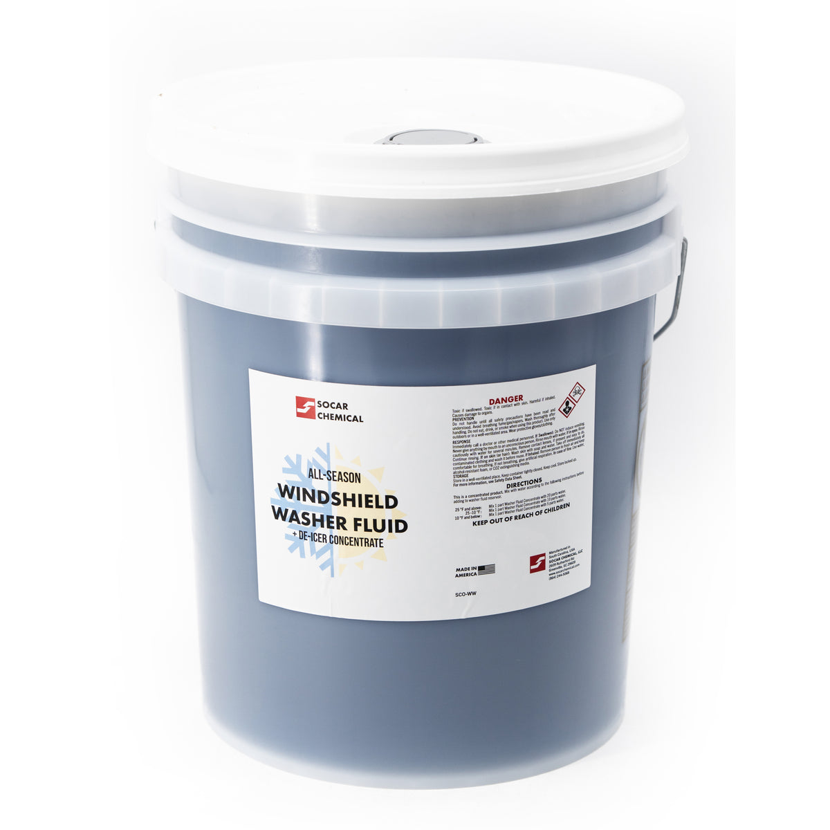 SOCAR Windshield Washer Fluid & De-Icer Concentrate - All-Season Formu ...