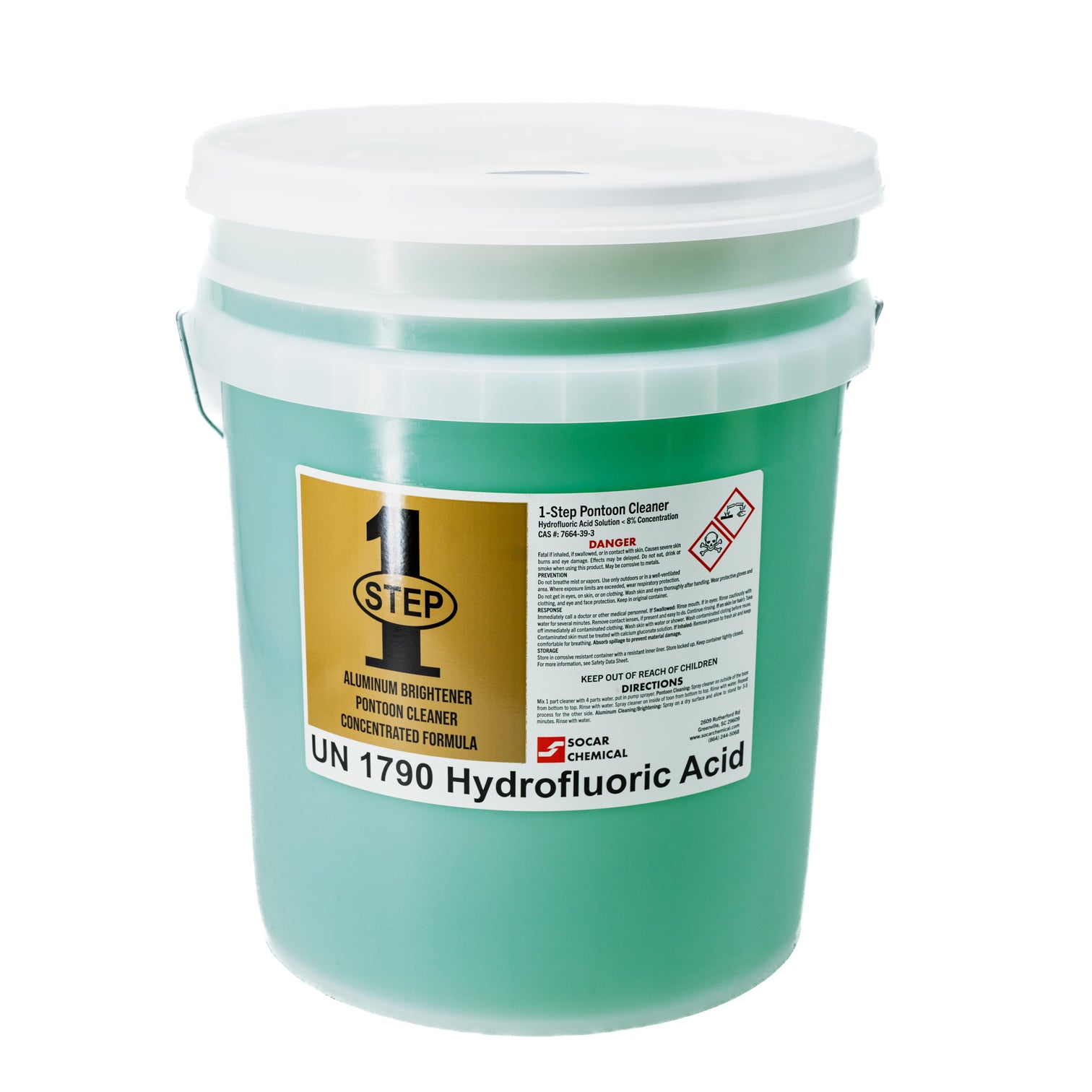 1-Step Pontoon Cleaner Concentrate (1 Gal Makes 5 Gal) – Socar Chemical